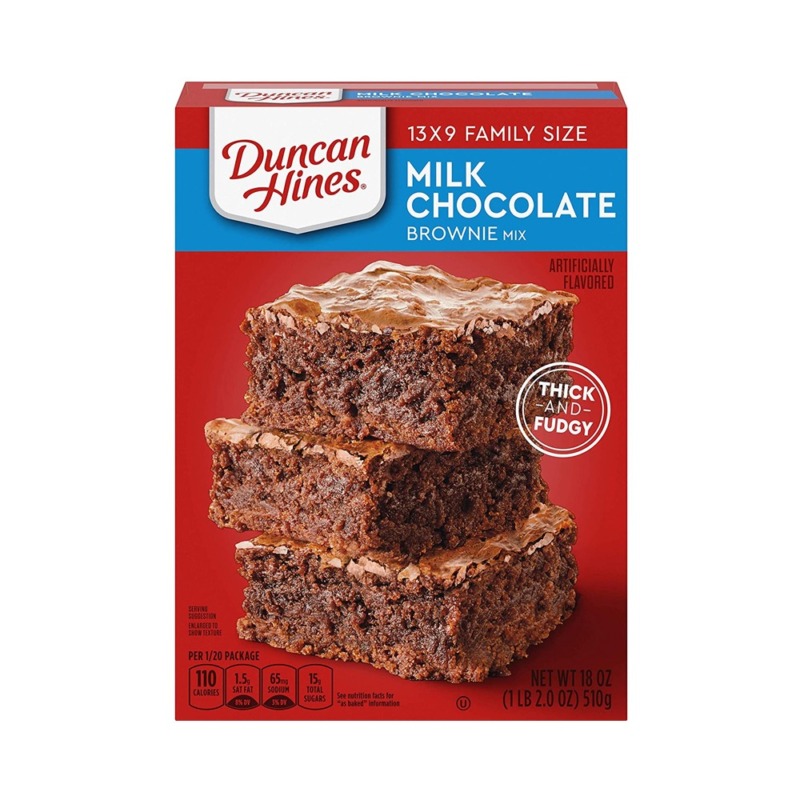 Duncan Hines Milk Chocolate Cake Mix خليط الكيك بشوكولاتة الحليب 510g ...