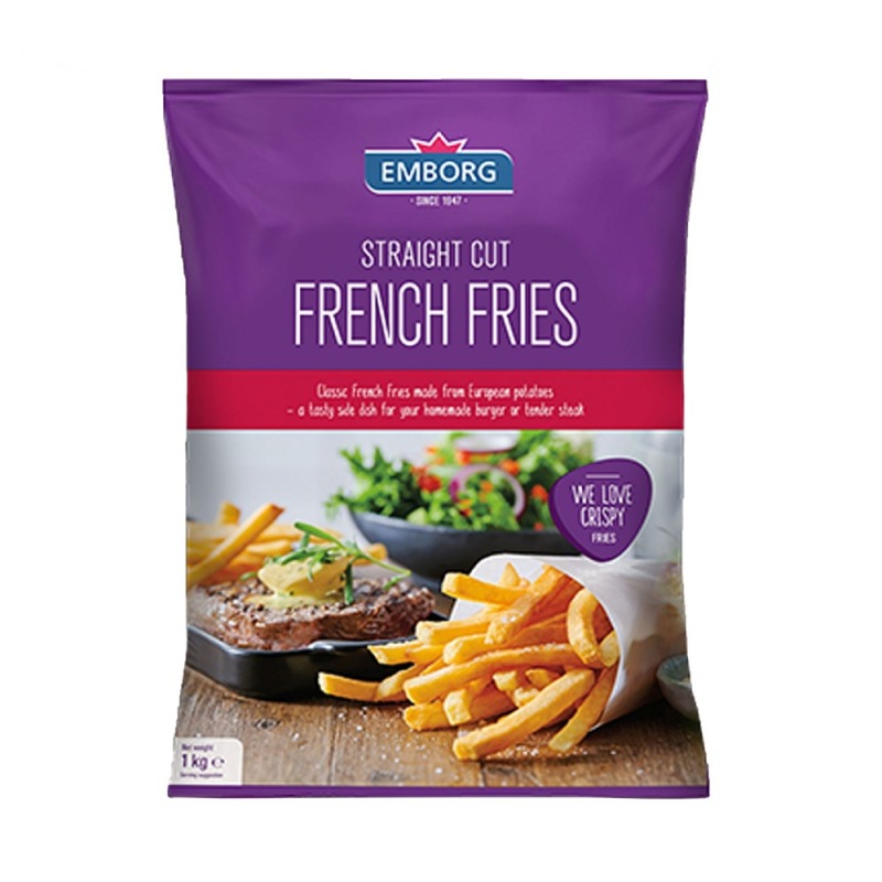 Emborg French Fries Straight 1kg - سوبرماركت كرز Karaz Supermarket